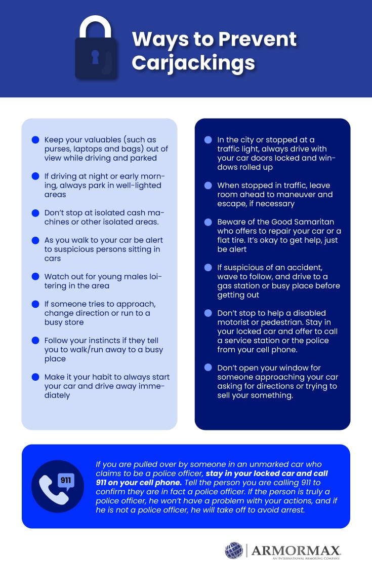 Preventing CarJackings with Armoured Cars